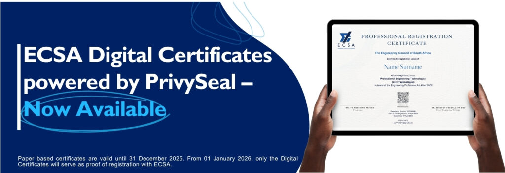 ECSA Digital Certificates powered by PrivySeal – Website Banner – ECSA